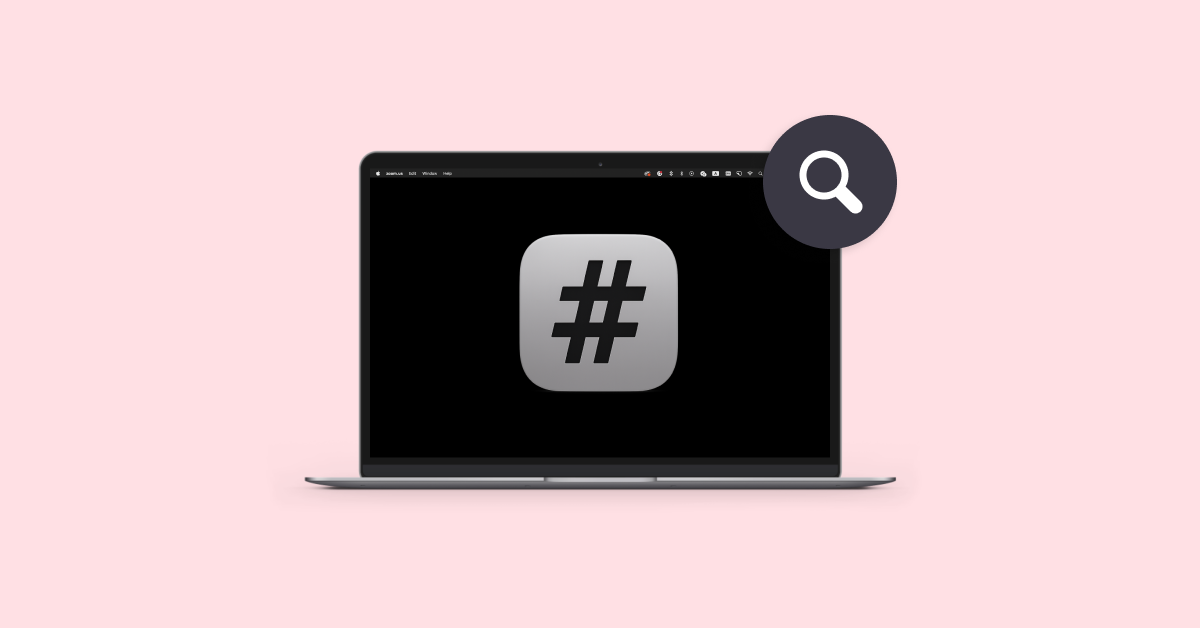 How to type hashtag on Mac