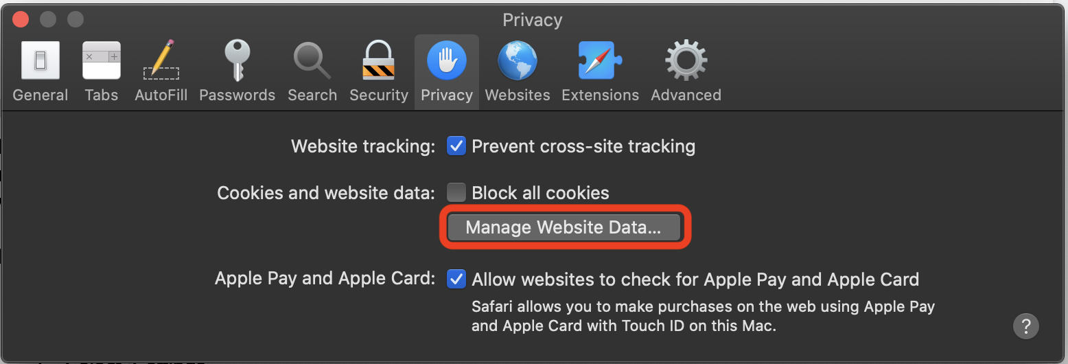How to clear cookies