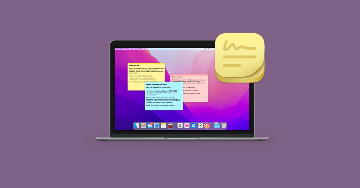 How To Use Stickies On Mac